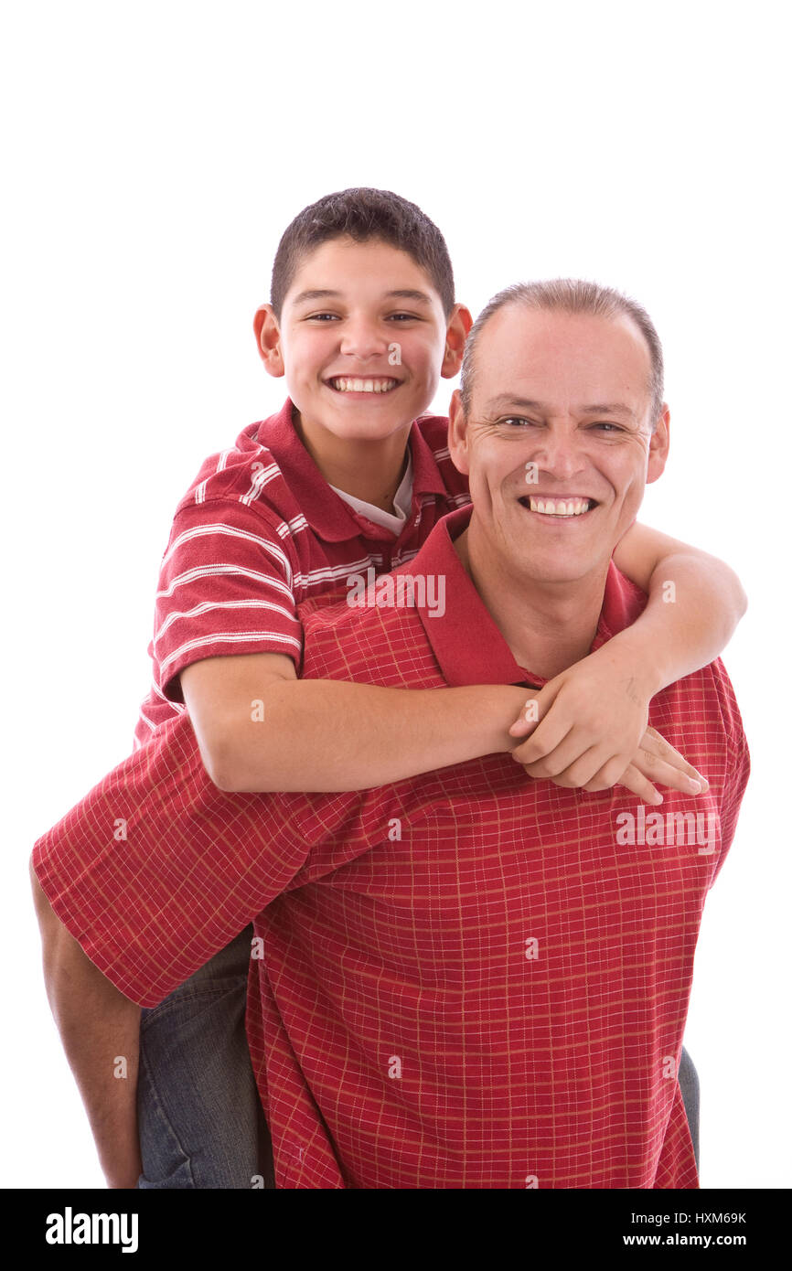 Portrait of a Hispanic Father and son Stock Photo - Alamy