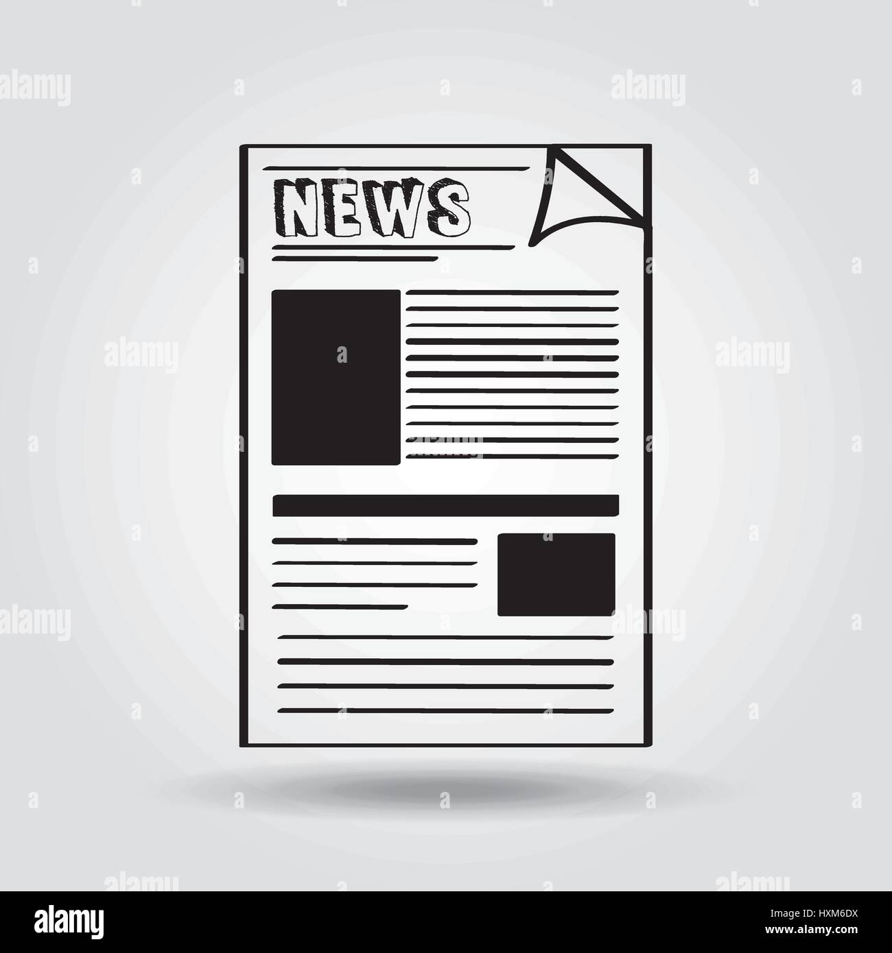 newspaper icon image Stock Vector Image & Art - Alamy