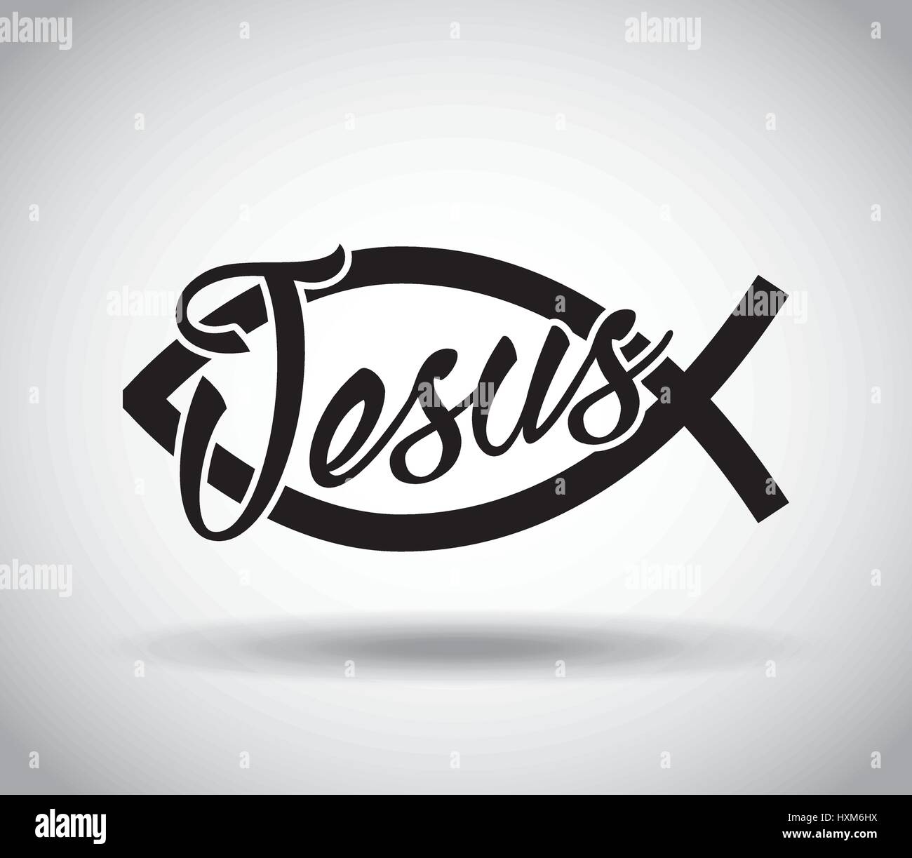 jesus fish icon Stock Vector Image & Art - Alamy