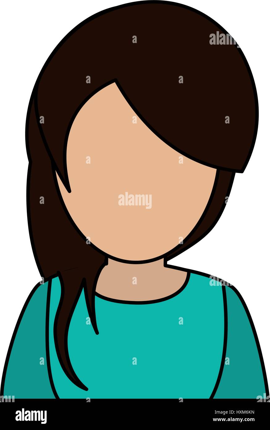faceless woman icon image Stock Vector Image & Art - Alamy
