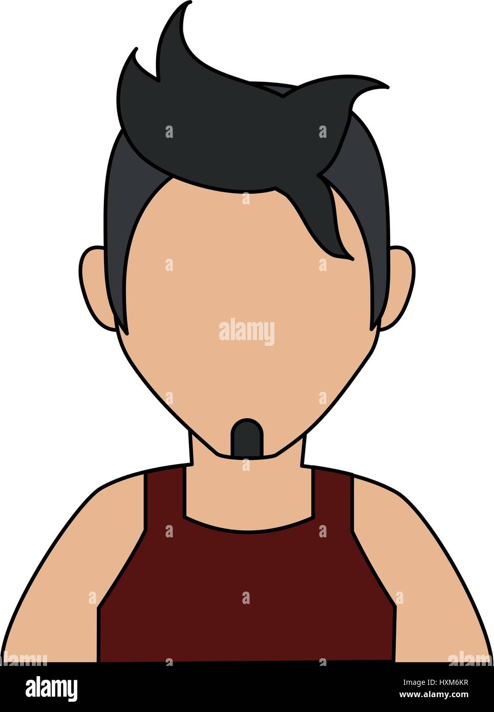 Man in dark top Stock Vector Images - Alamy