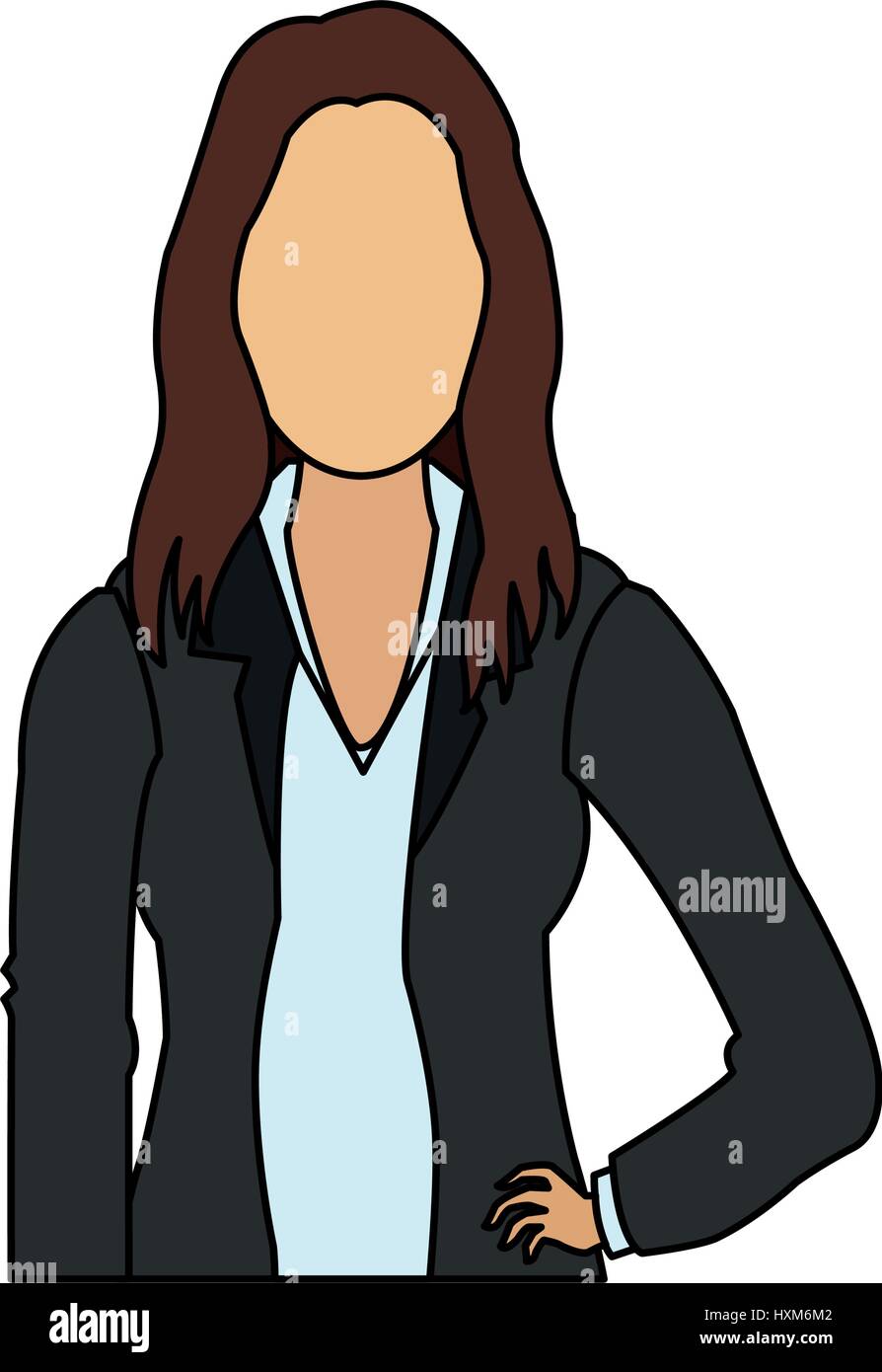faceless business woman icon image Stock Vector Image & Art - Alamy