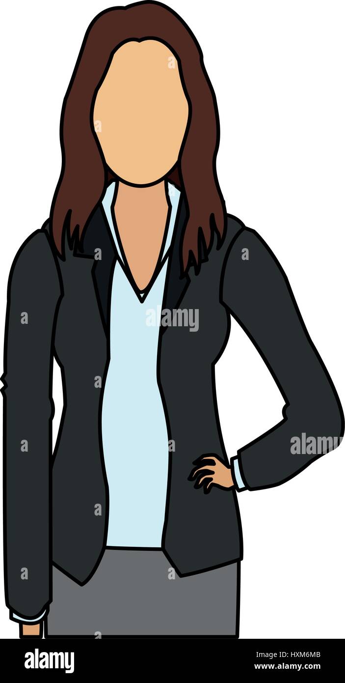 faceless business woman icon image Stock Vector Image & Art - Alamy