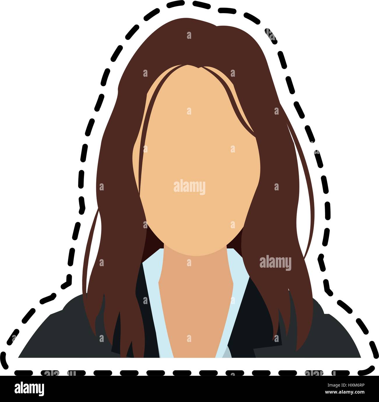 faceless business woman icon image Stock Vector Image & Art - Alamy