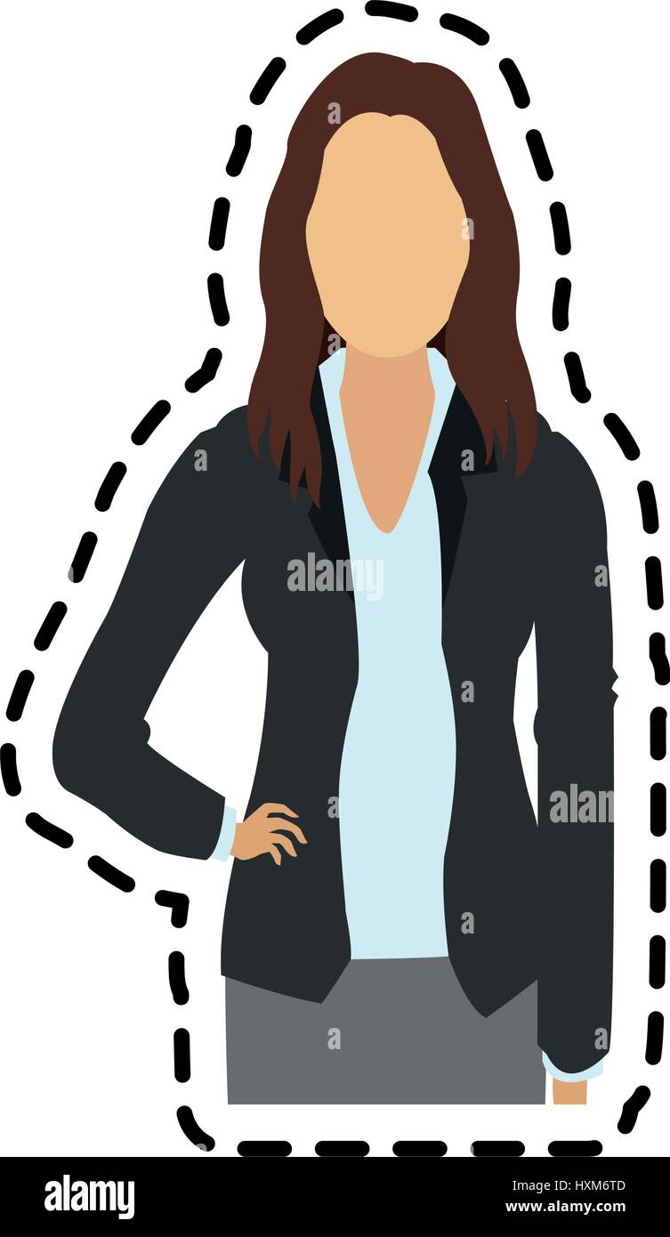 faceless business woman icon image Stock Vector Image & Art - Alamy