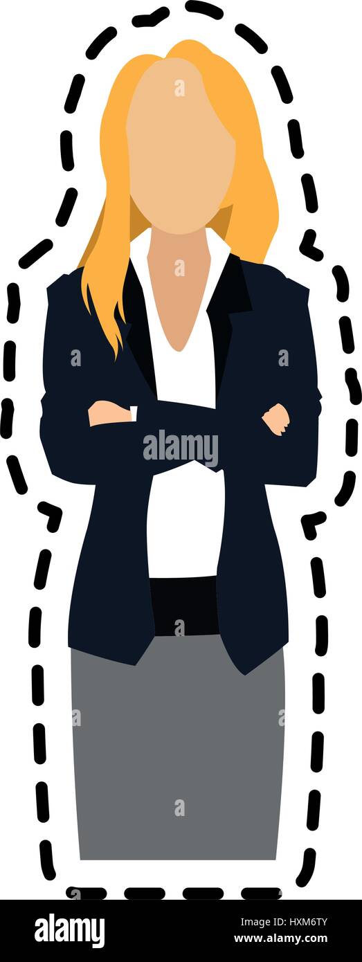 faceless business woman icon image Stock Vector Image & Art - Alamy