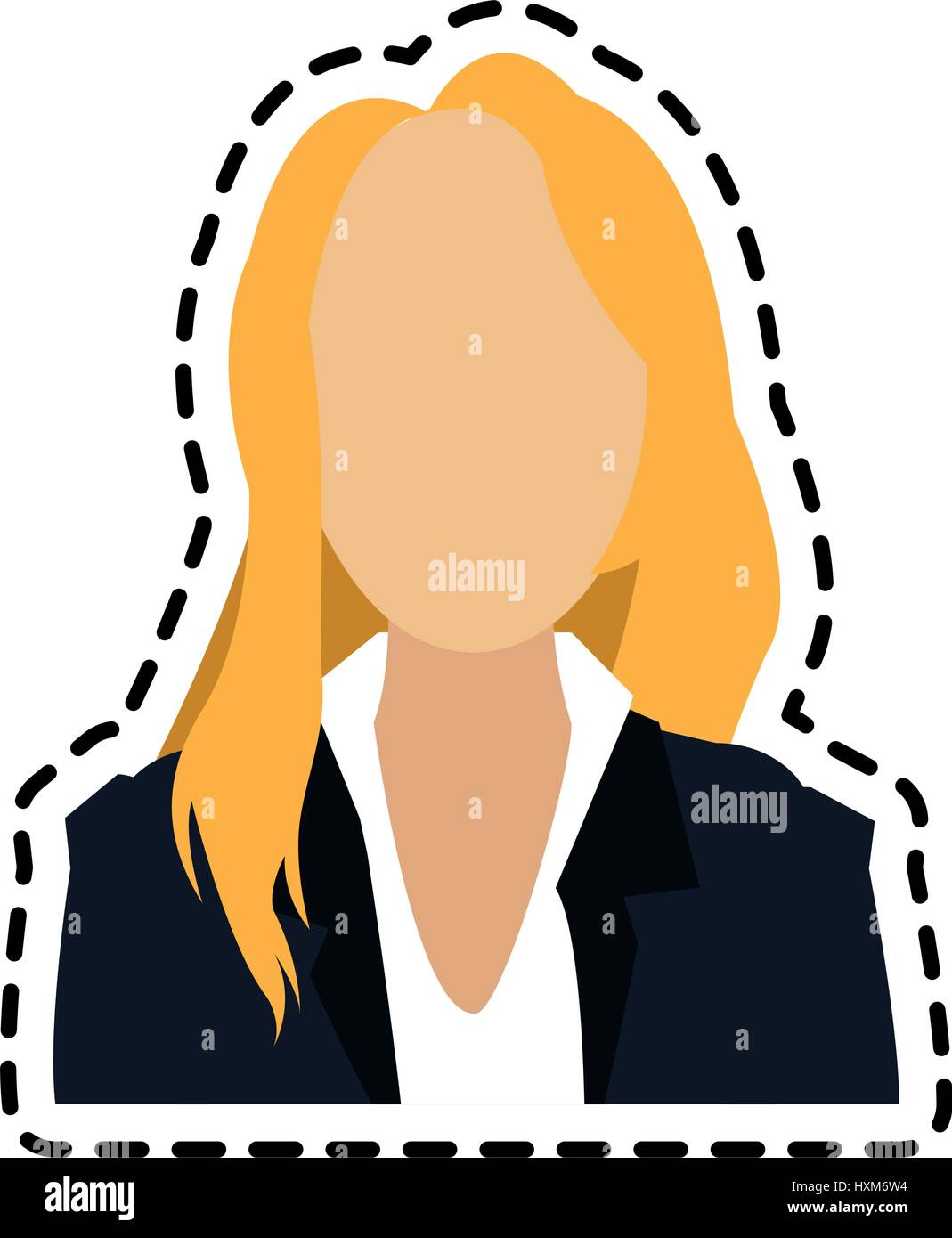 faceless business woman icon image Stock Vector Image & Art - Alamy