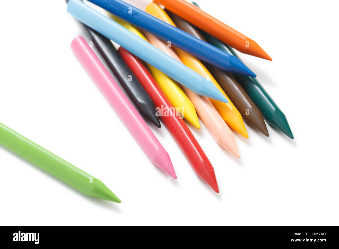 Coloured crayons still life hi-res stock photography and images - Alamy