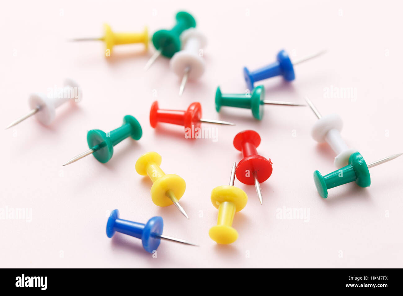 Group of push pins Stock Photo - Alamy