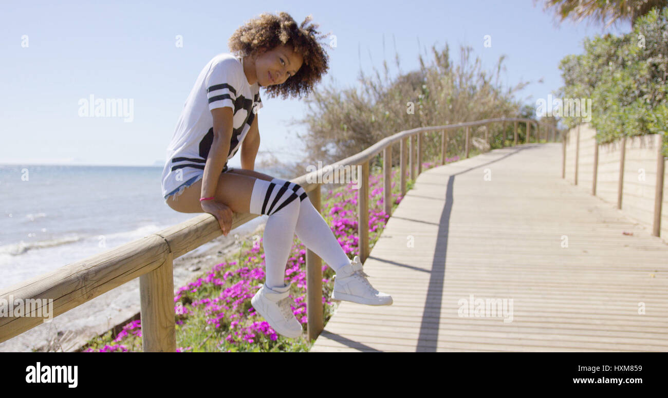 Stylish pose pretty female hi-res stock photography and images - Alamy