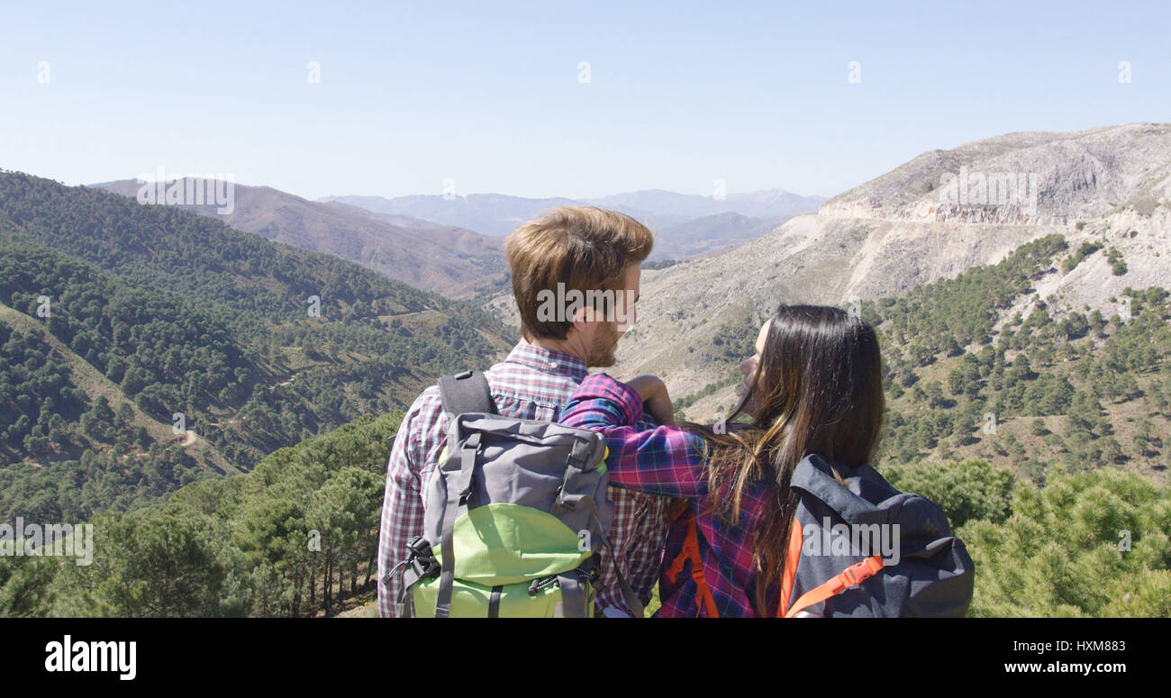 Romantic couple enjoying views Stock Photo - Alamy