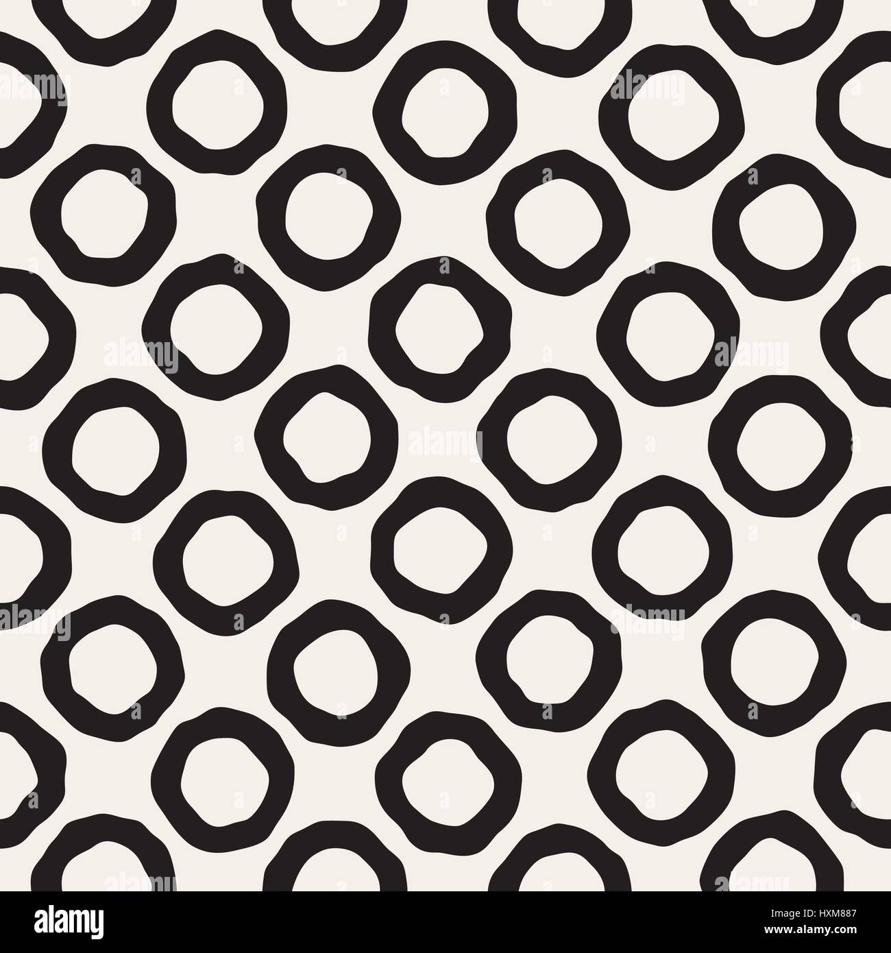 Vector Seamless Black and White Hand Drawn Circles Pattern Stock Vector ... Vector Seamless Black and White Hand Drawn Circles Pattern Stock Vector ...