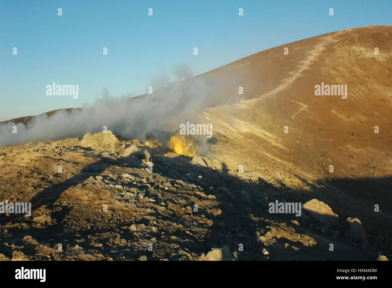 Fumaroles on volcanic crater vulcano hi-res stock photography and ...