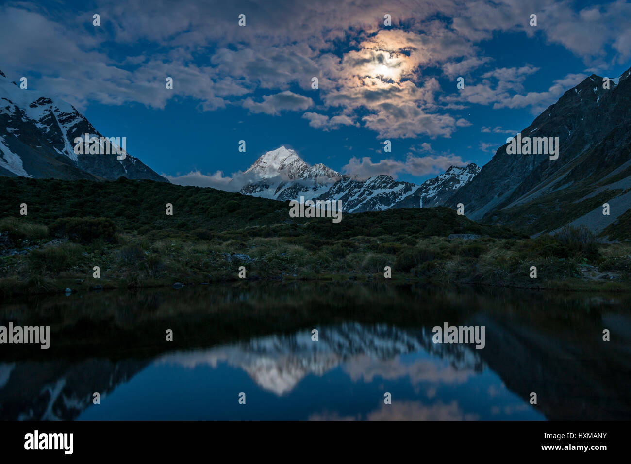 Moonlight the pond hi-res stock photography and images - Alamy