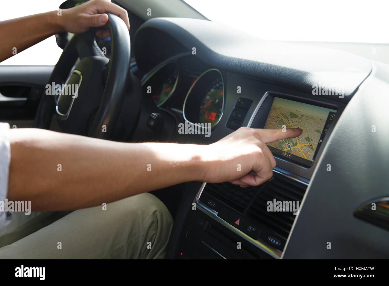 Global positioning system gps in human hi-res stock photography and ...