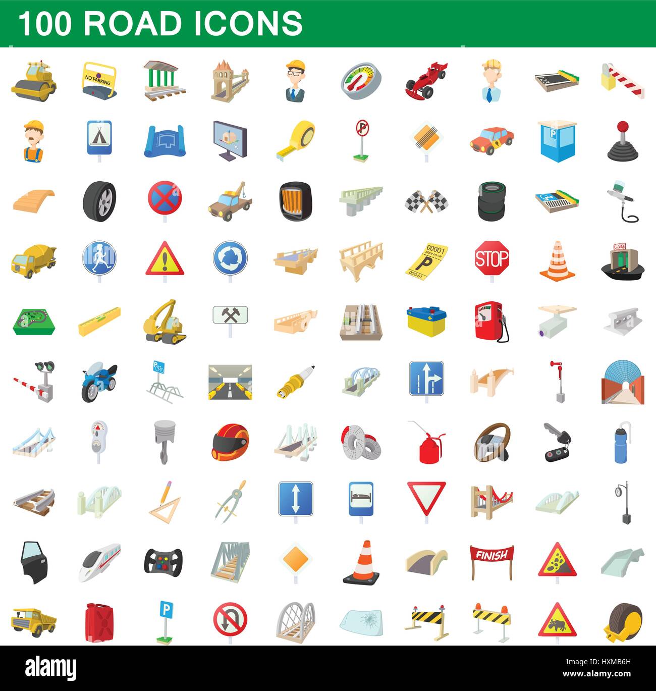 Cartoon Road High Resolution Stock Photography and Images - Alamy