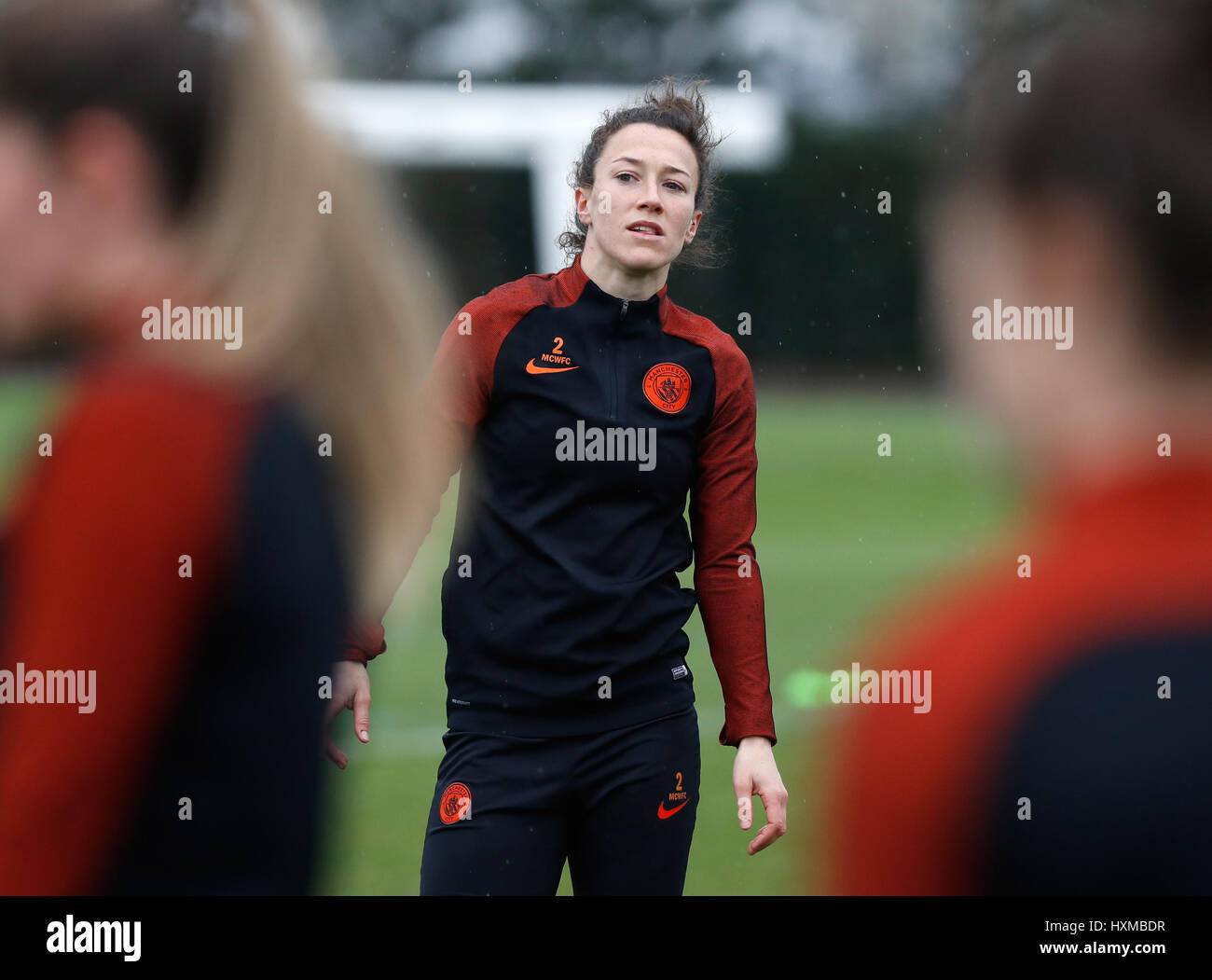 Manchester City's Lucy Bronze during the training session at the City ...