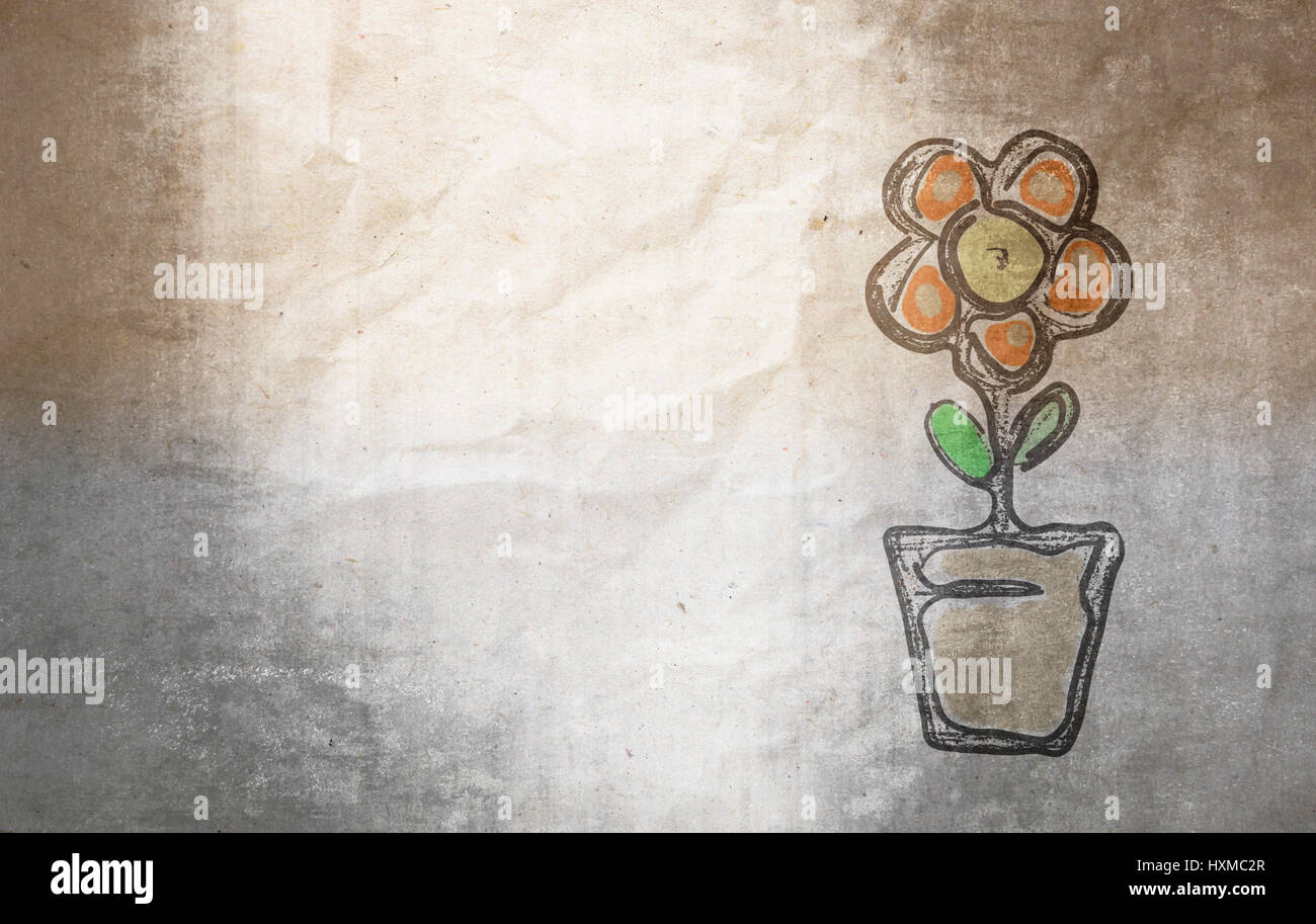 textured recycled crumped paper sheet backdrop - copy space Stock Photo ...