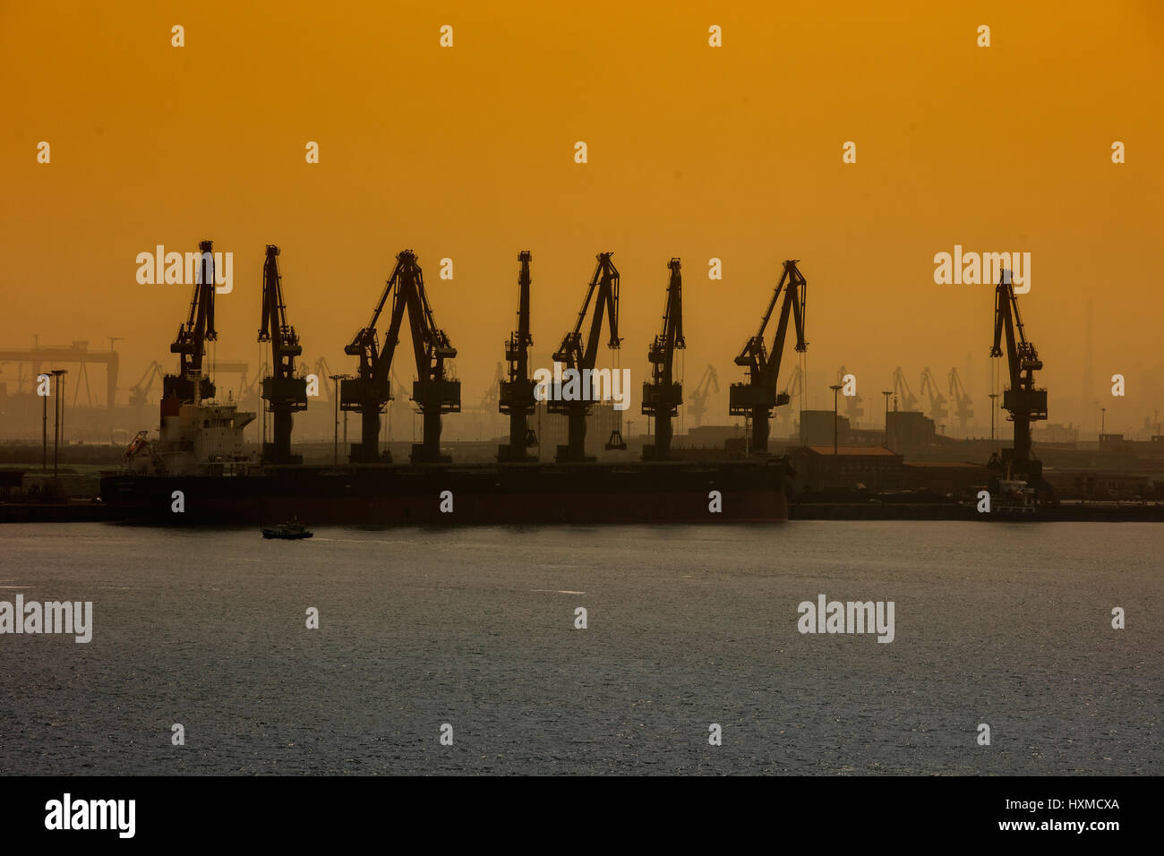 Tianjin port in China Stock Photo - Alamy