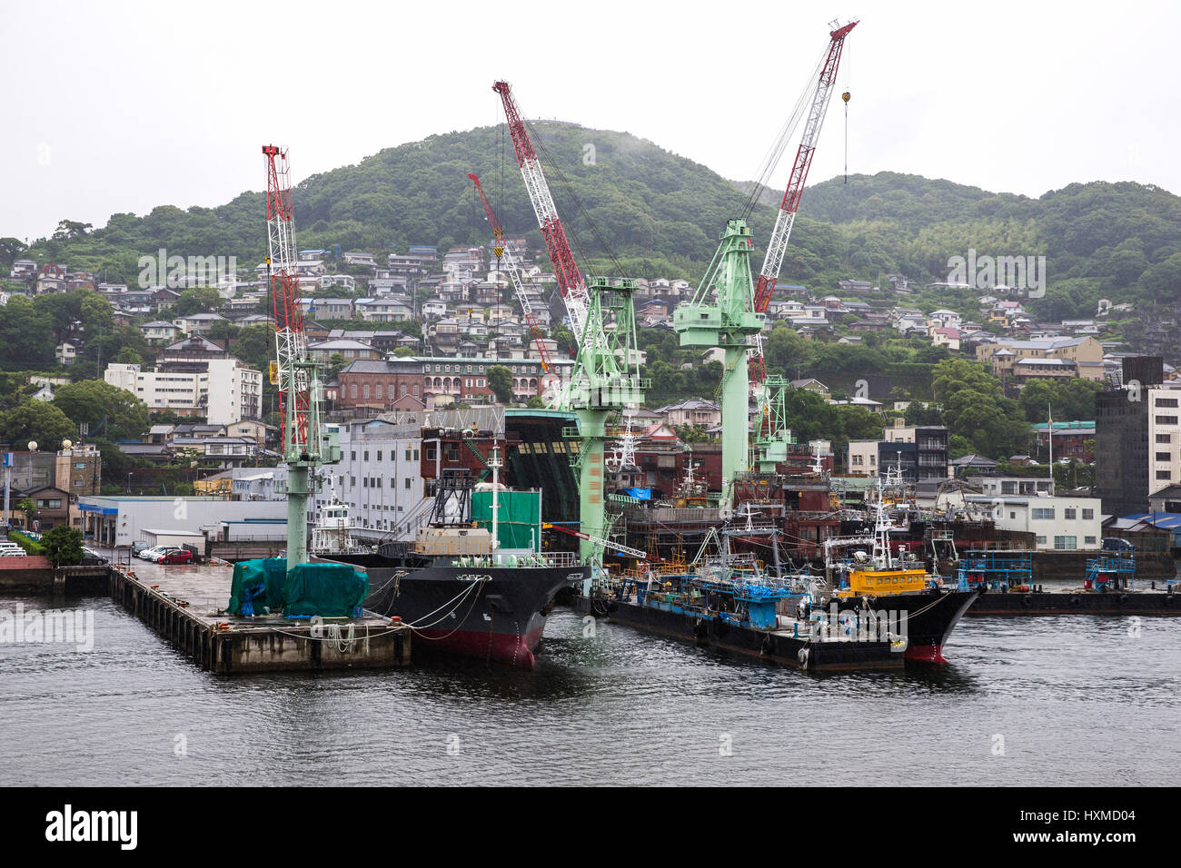 Nagasaki port in Japan Stock Photo - Alamy