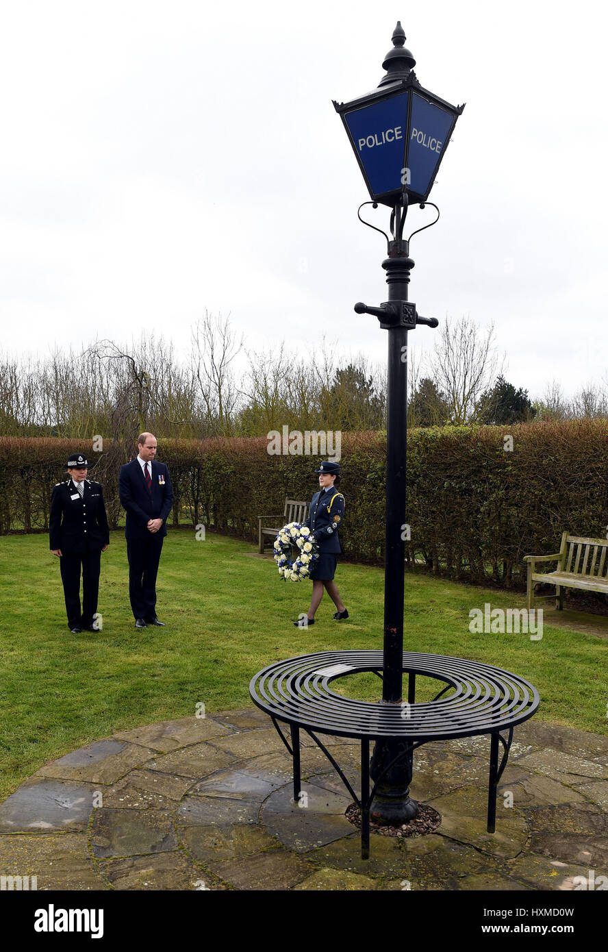 The Duke of Cambridge stands with Staffordshire Police Chief Constable ...