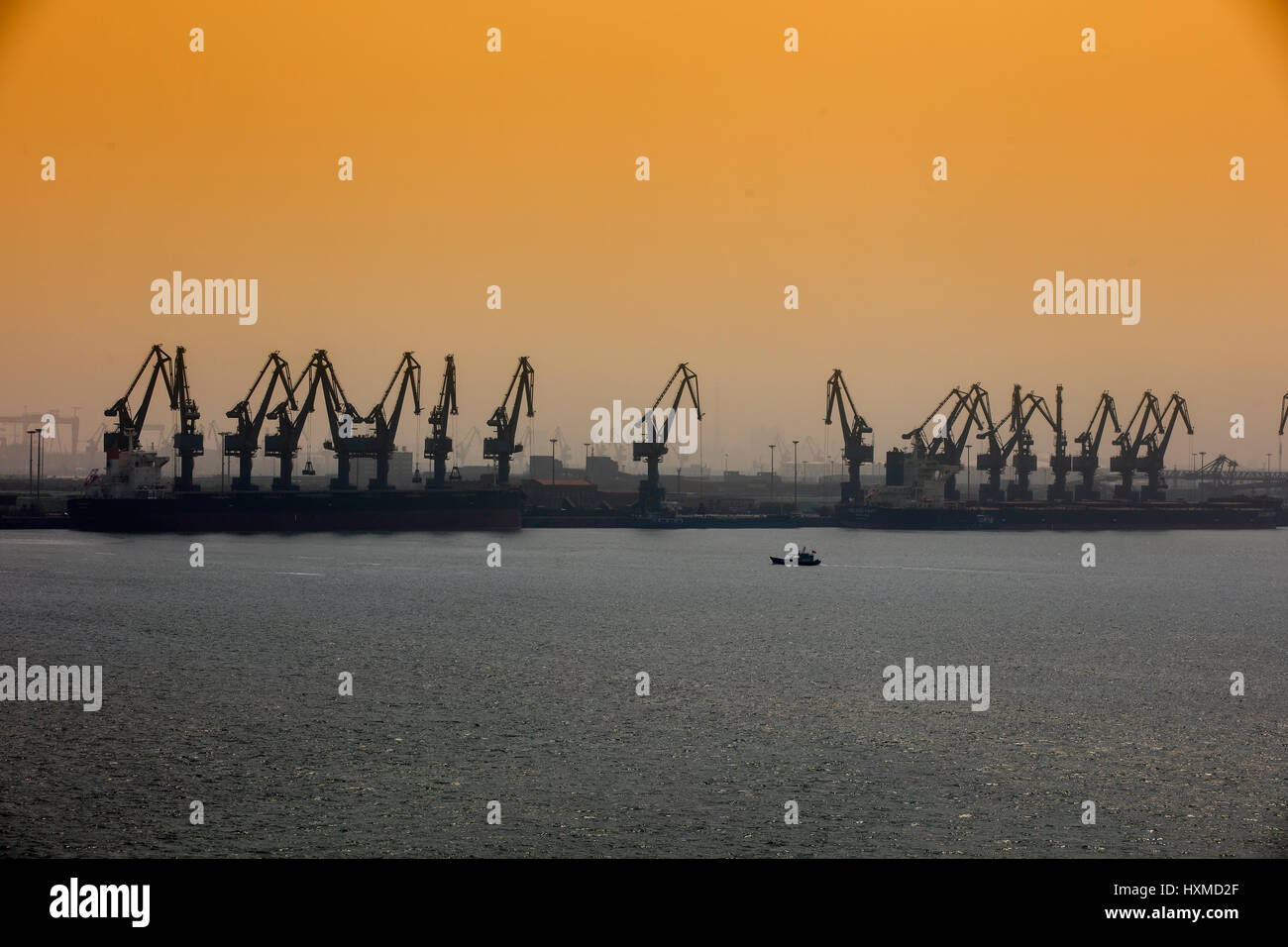 Tianjin port in China Stock Photo - Alamy