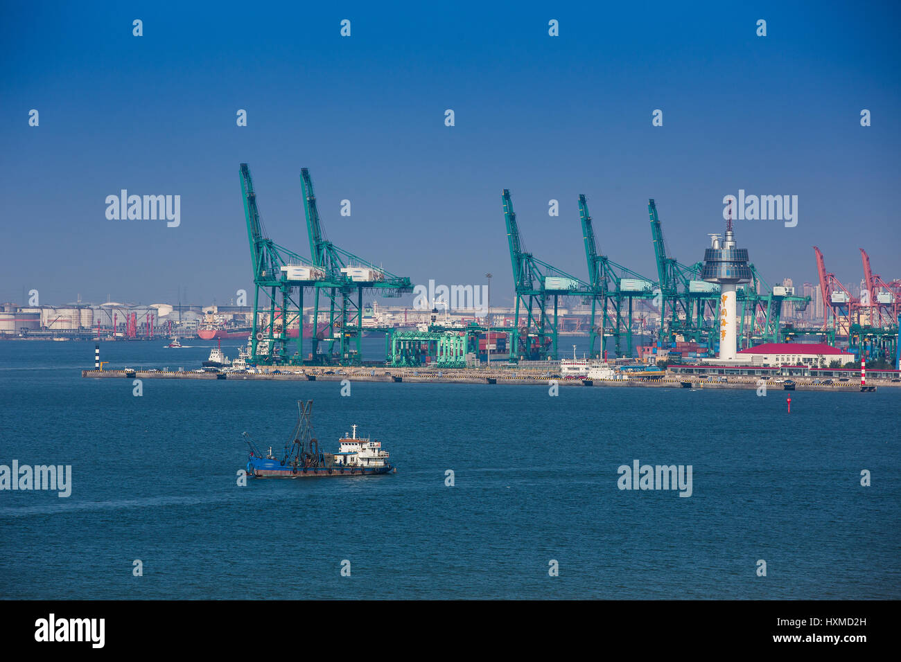 Tianjin port in China Stock Photo - Alamy