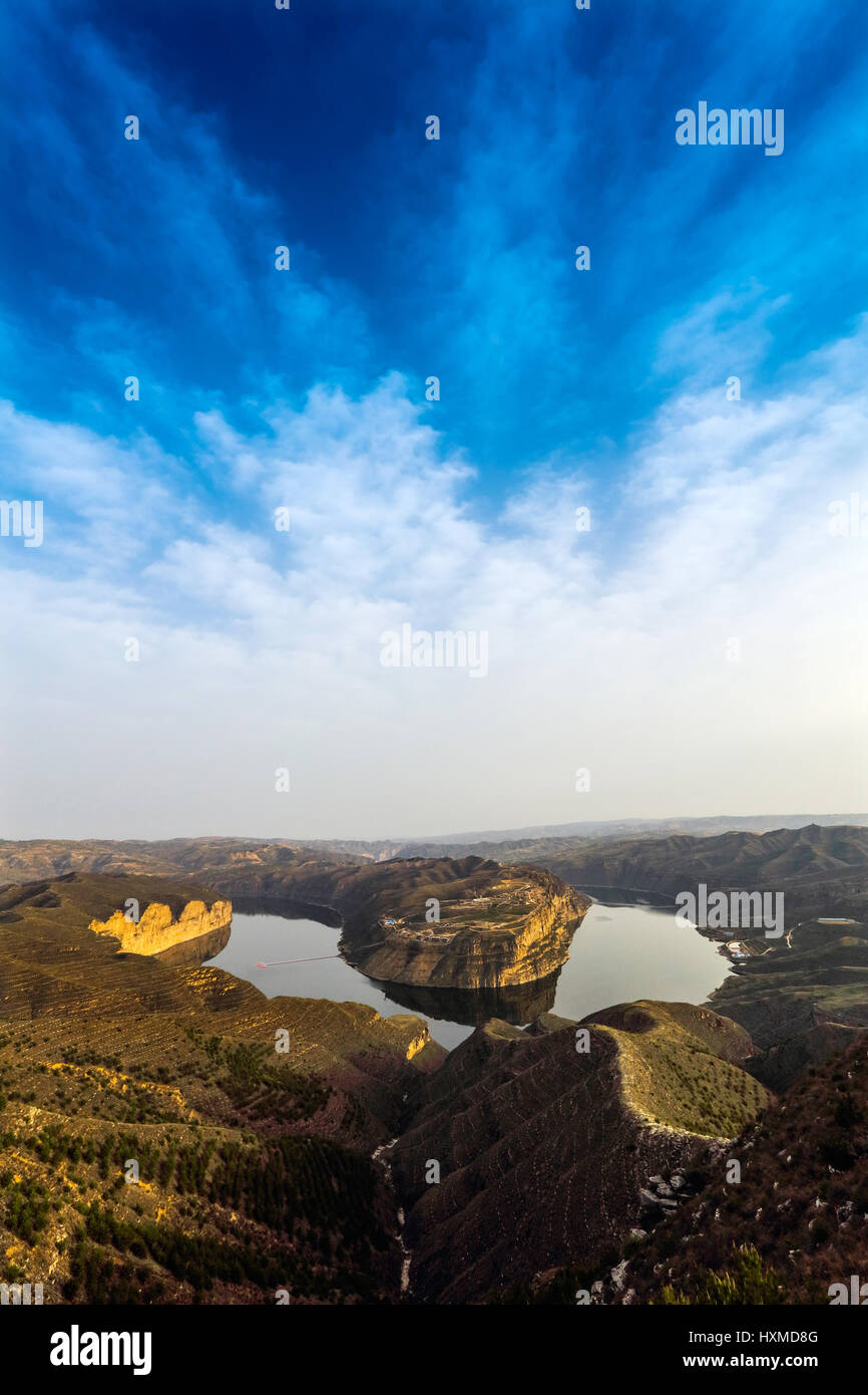Universe Bay scenery of Pianguan County in Shanxi Province,China Stock ...