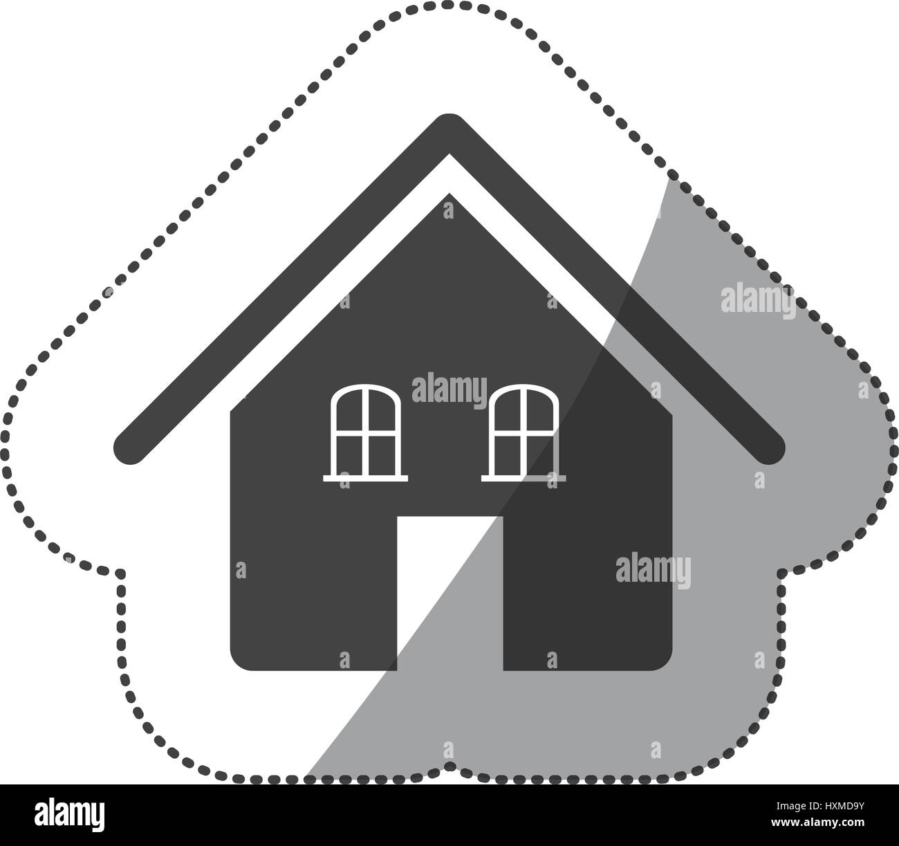 gray beautiful house icon Stock Vector Image & Art - Alamy