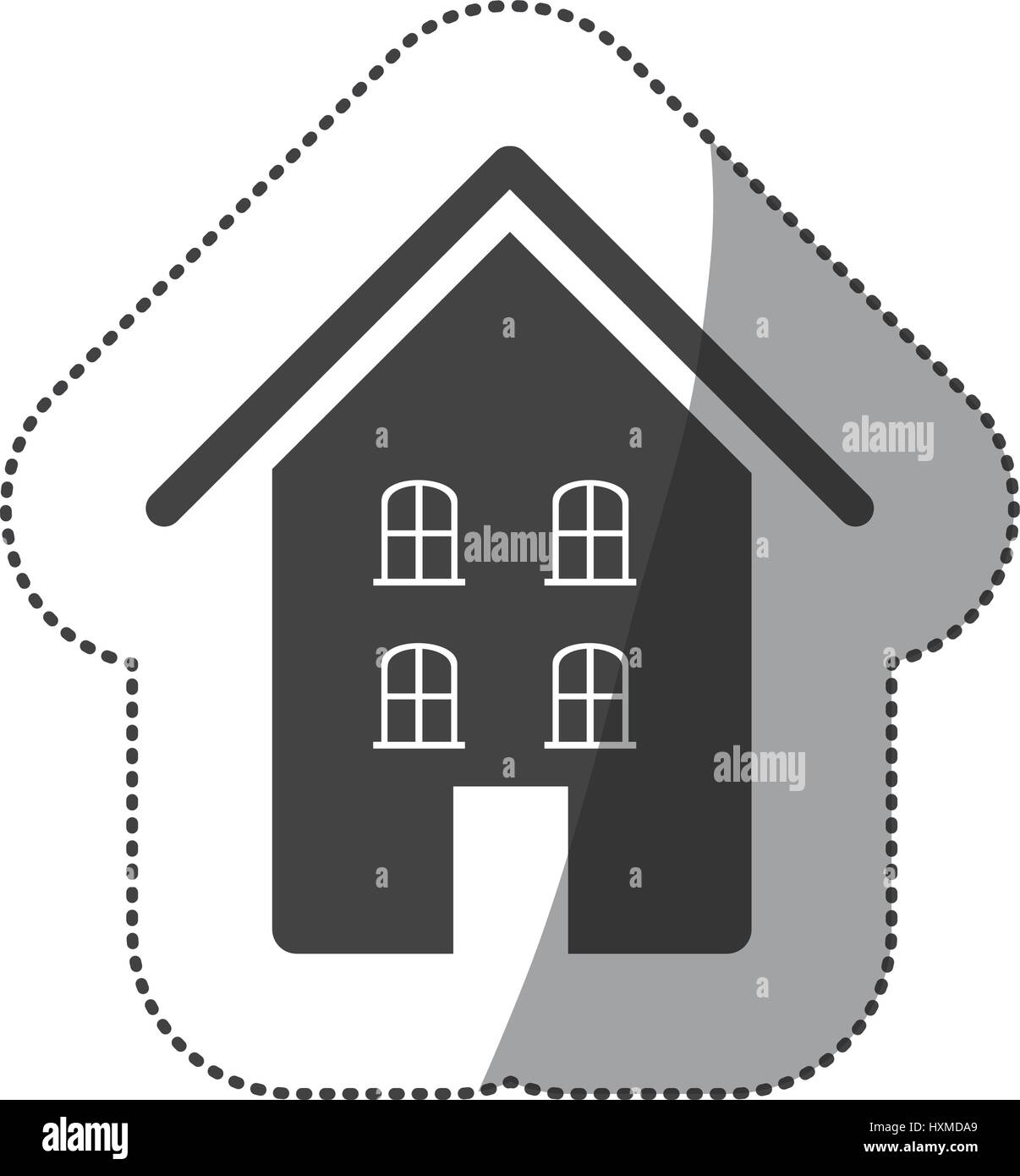 gray beautiful house icon Stock Vector Image & Art - Alamy
