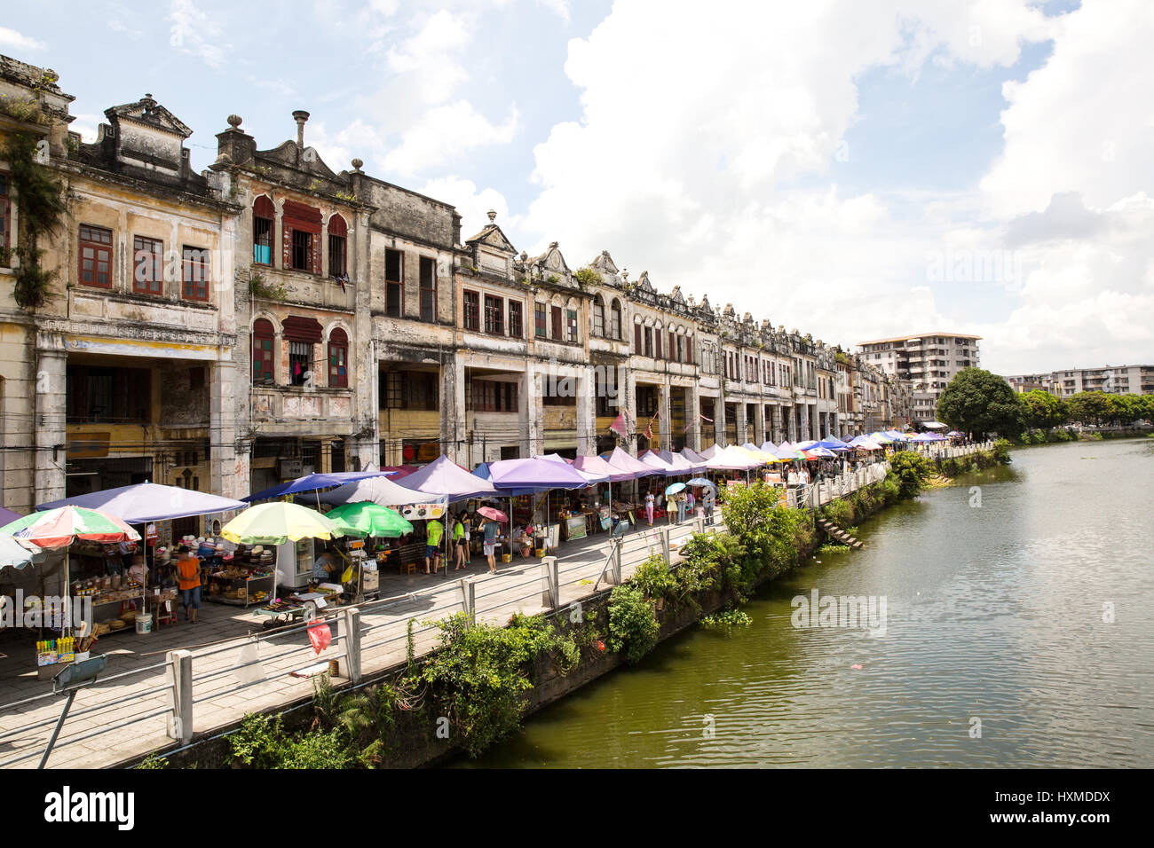 The overhang of Chikan town in Yangjiang city,Guangdong province,China ...