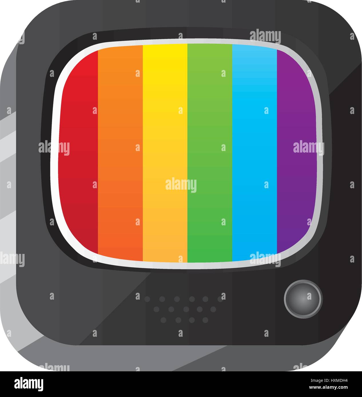 3d button old television technology Stock Vector Image & Art - Alamy