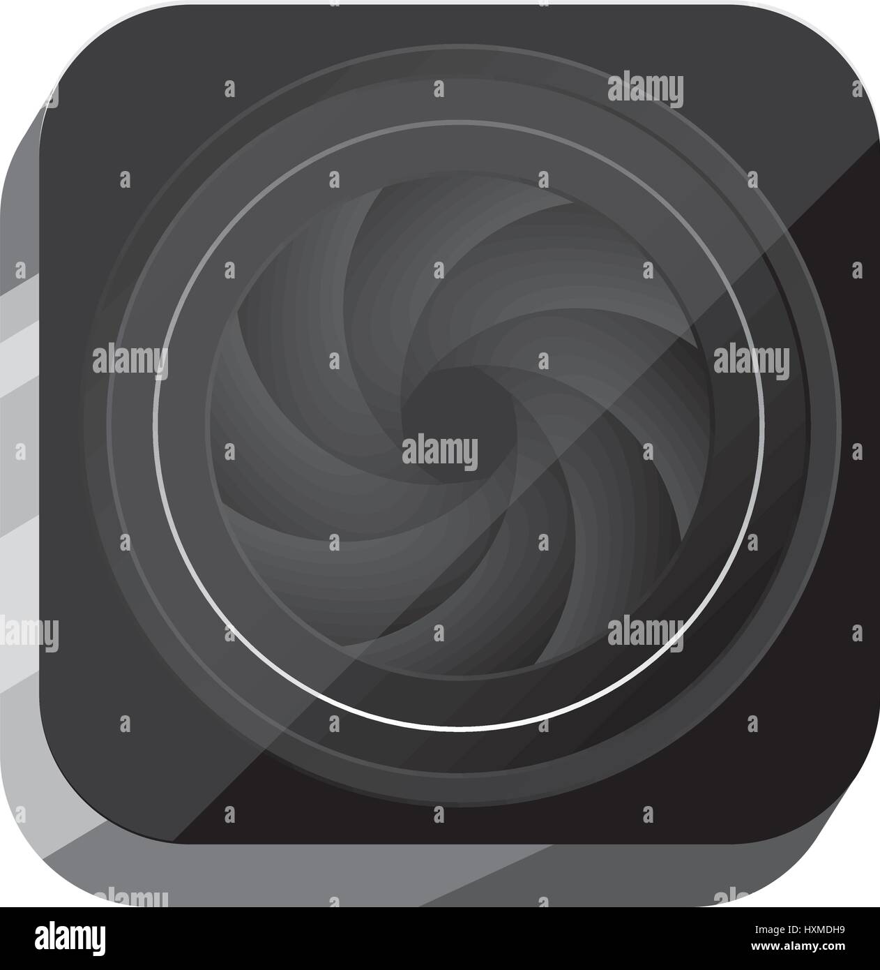 3d button close lens of digital camera Stock Vector Image & Art - Alamy