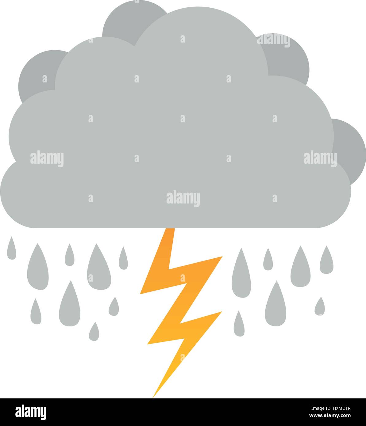 Cumulonimbus cloud rain Stock Vector Images - Alamy