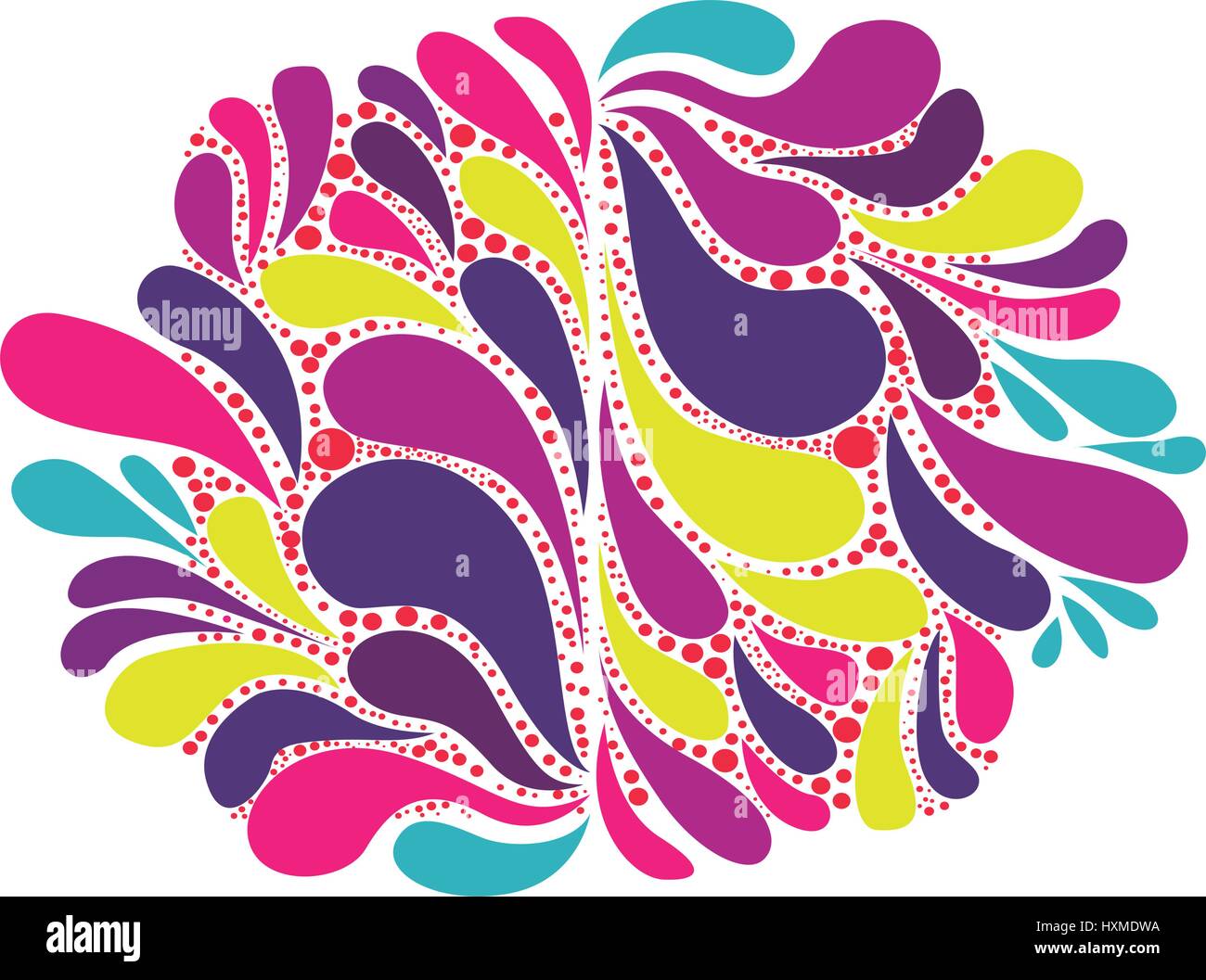 abstract colorful arc-drop background creative symbol Stock Vector ...