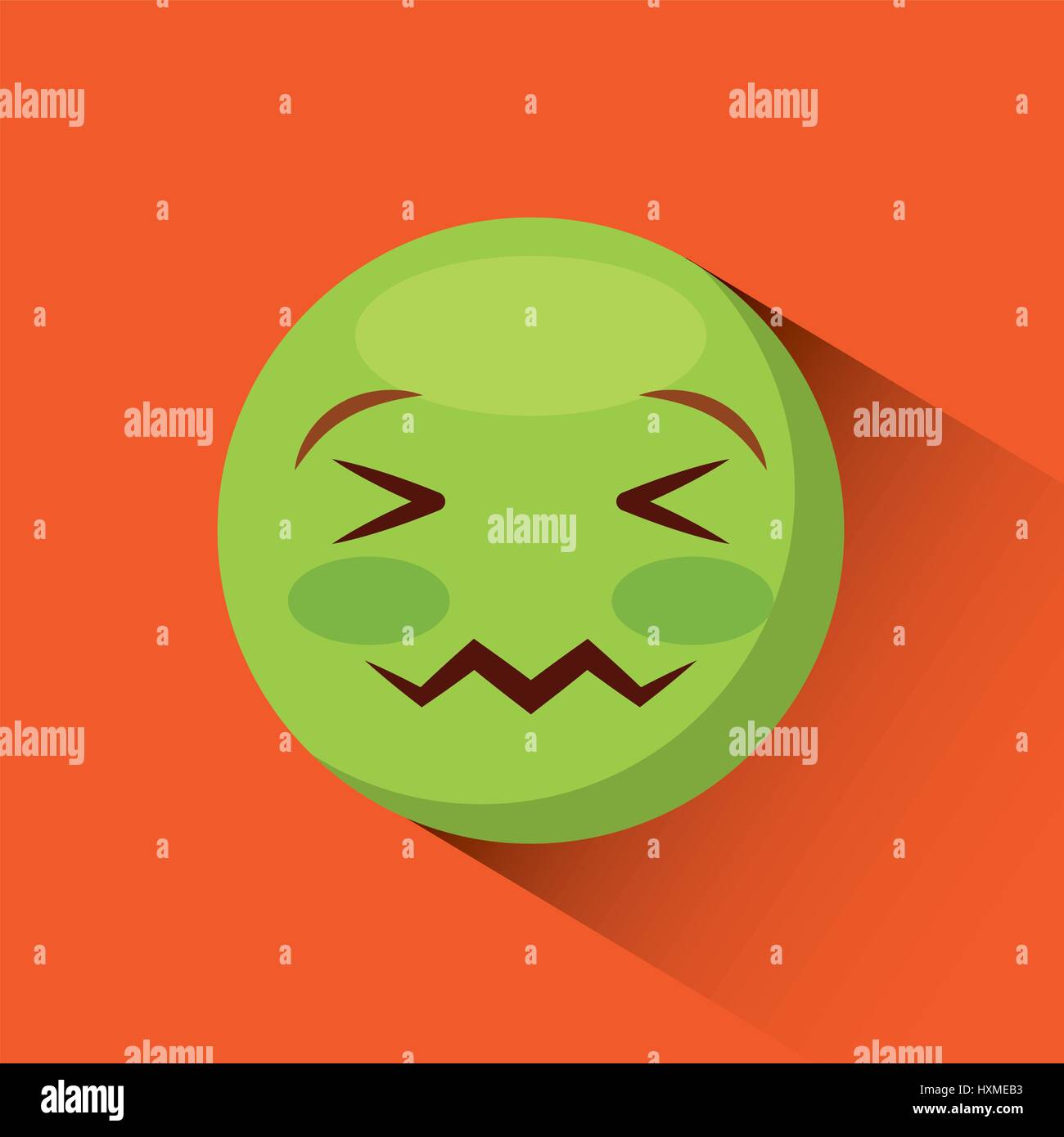 Confounded face Stock Vector Images - Alamy
