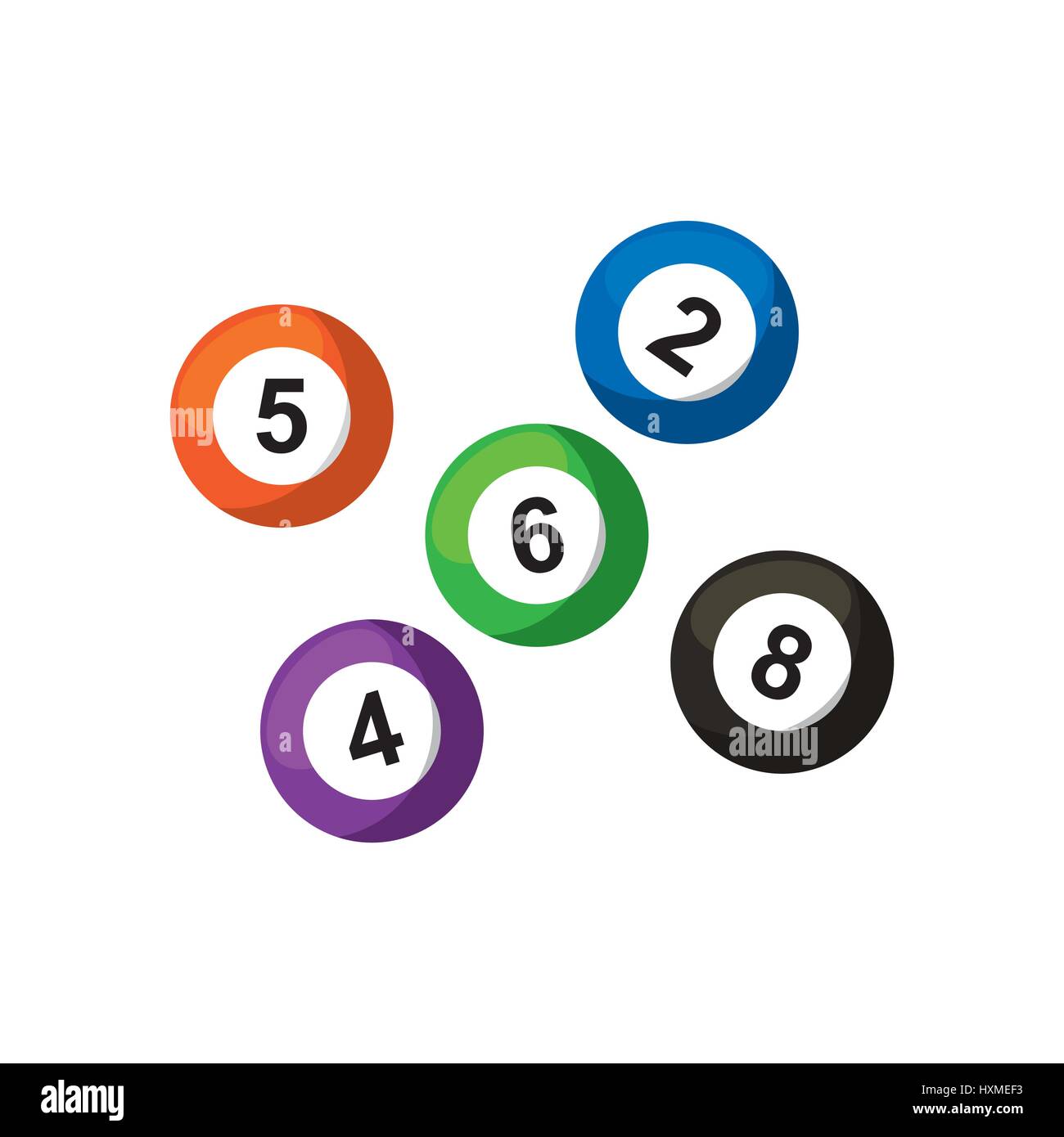 billiard balls icon Stock Vector Image & Art - Alamy