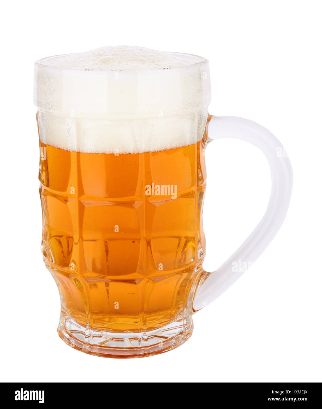 Large glass beer on Cut Out Stock Images & Pictures - Alamy