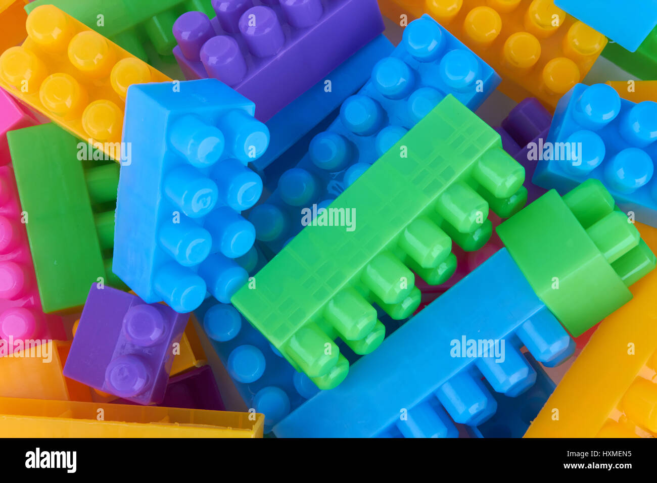 plastic toy bricks as a background Stock Photo - Alamy