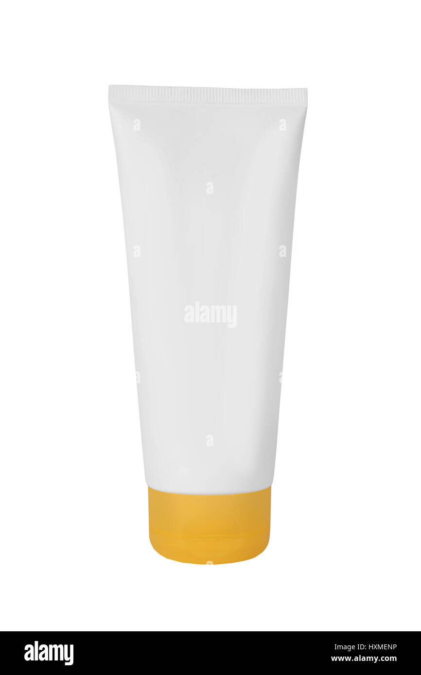 A tube of toothpaste, cream or gel isolated on white background Stock ...
