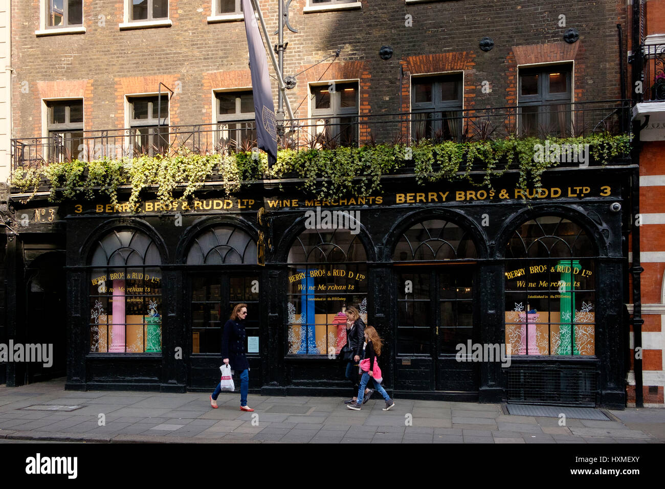 The premises of the long established London wine merchant Berry Bros ...