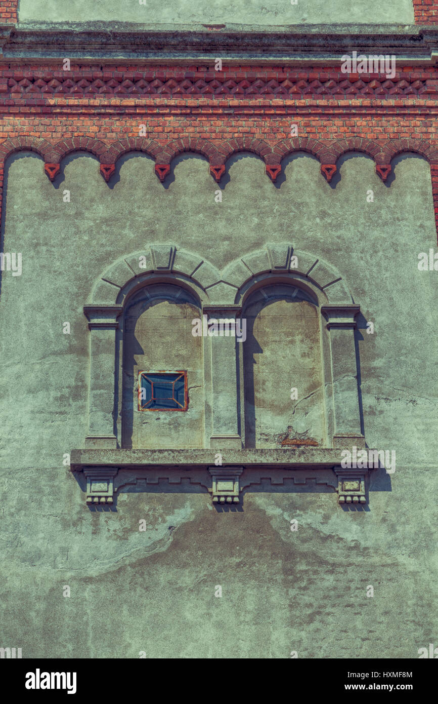 in italy antique historical medieval decoration wall and window Stock ...