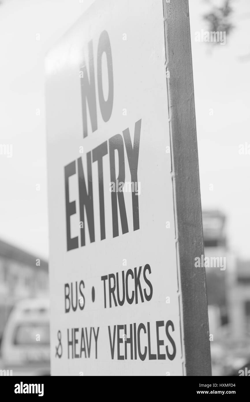 in philippines old dirty label of no entry signal concept Stock Photo ...
