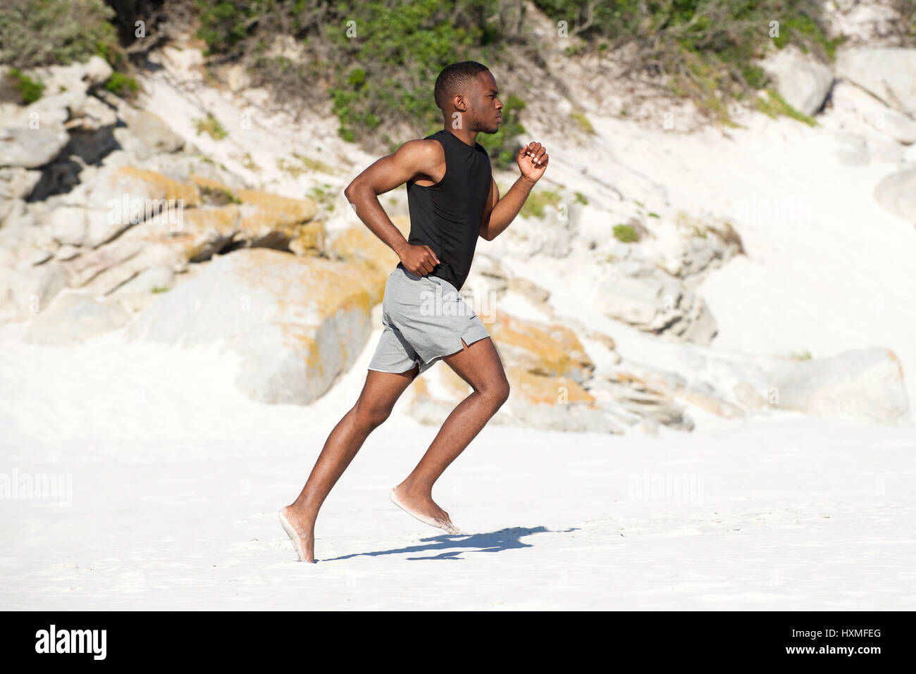 Black Guy Running Away