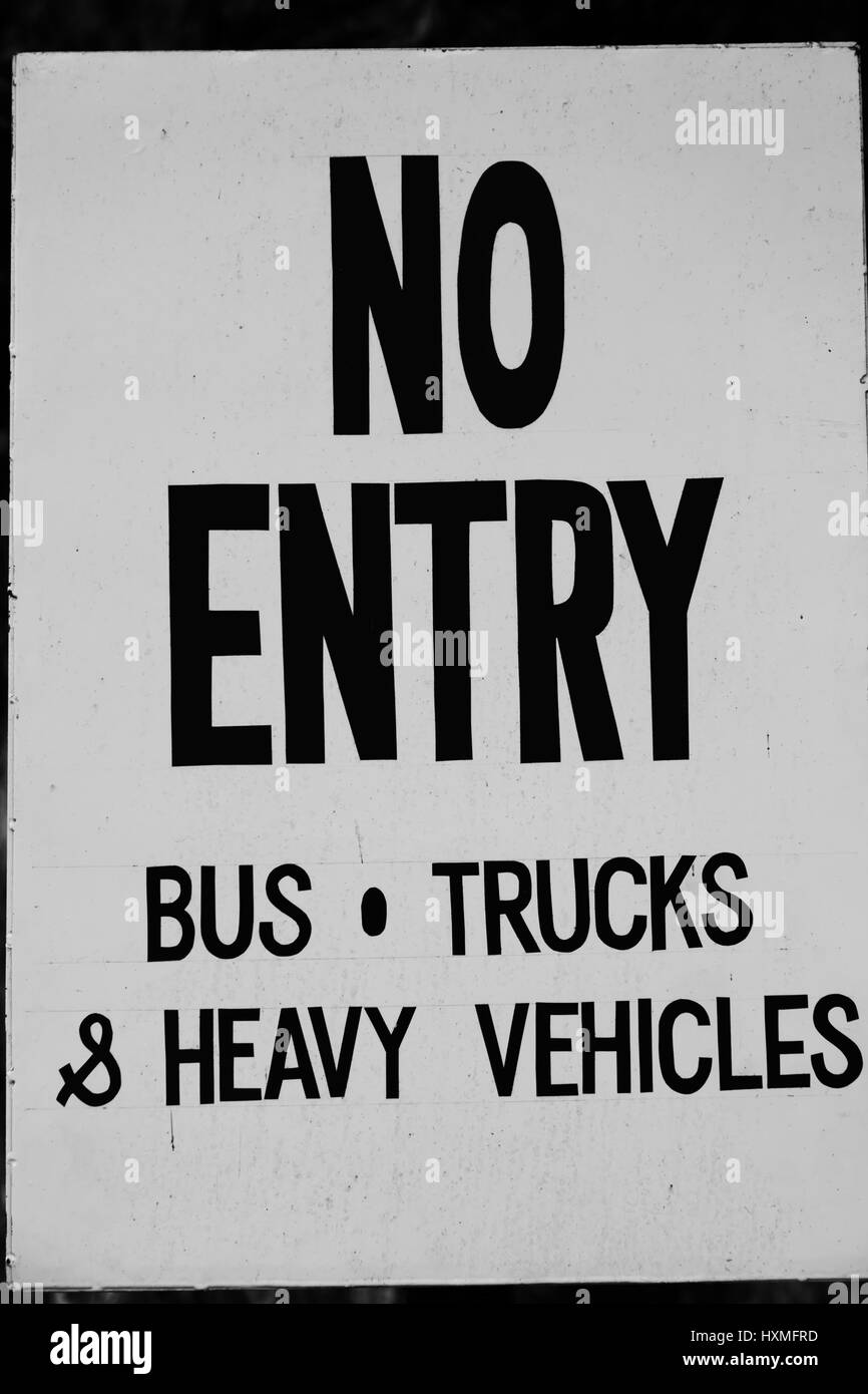 Dirty no entry sign Black and White Stock Photos & Images - Alamy