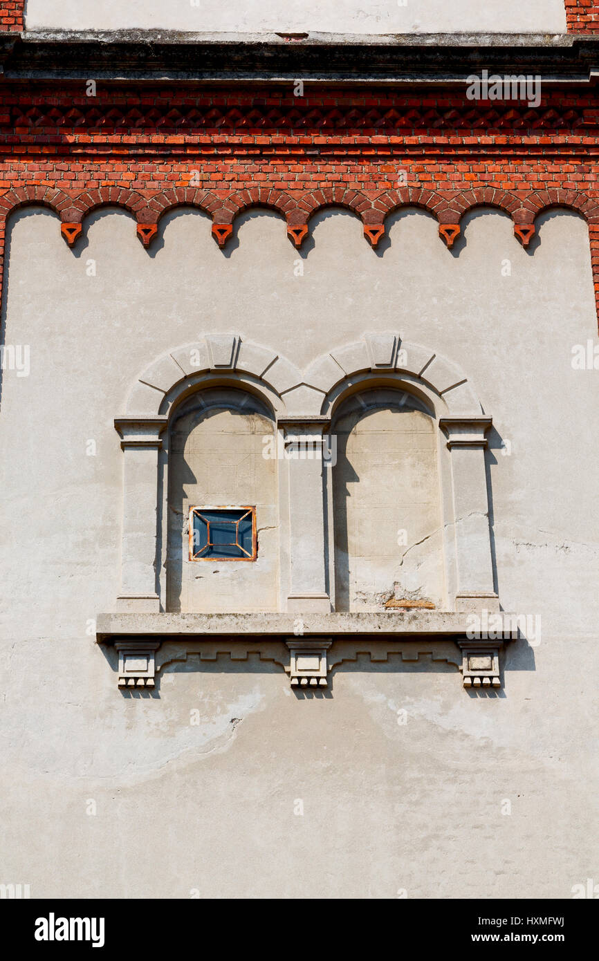 in italy antique historical medieval decoration wall and window Stock ...