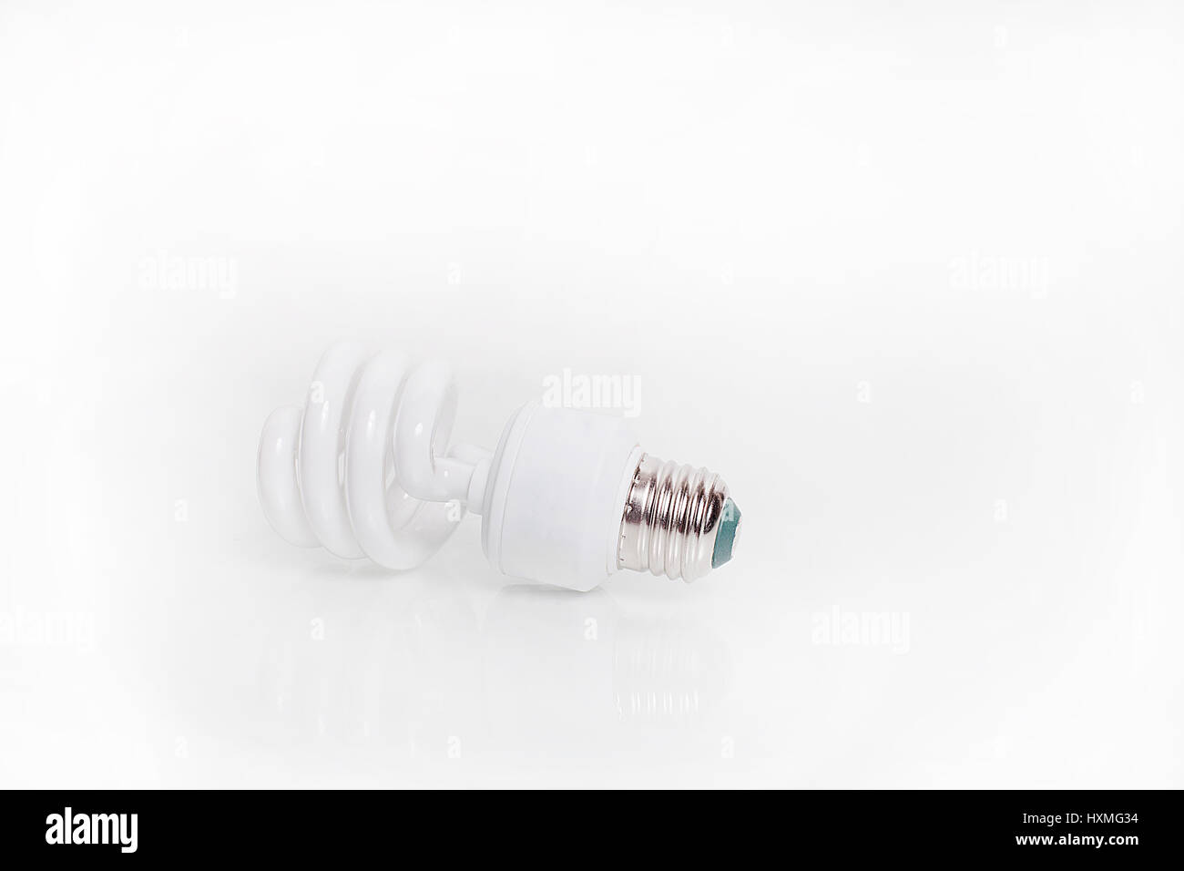 White fluorescent bulb isolated on white background Stock Photo - Alamy