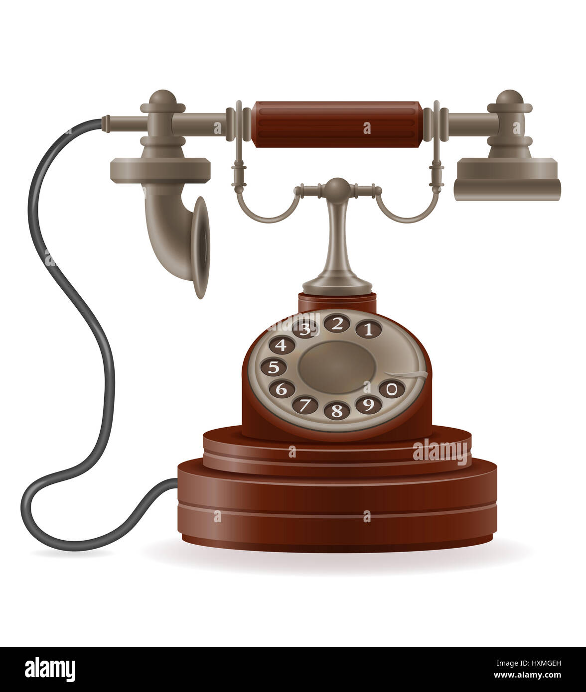 phone old retro icon stock illustration isolated on white background ...
