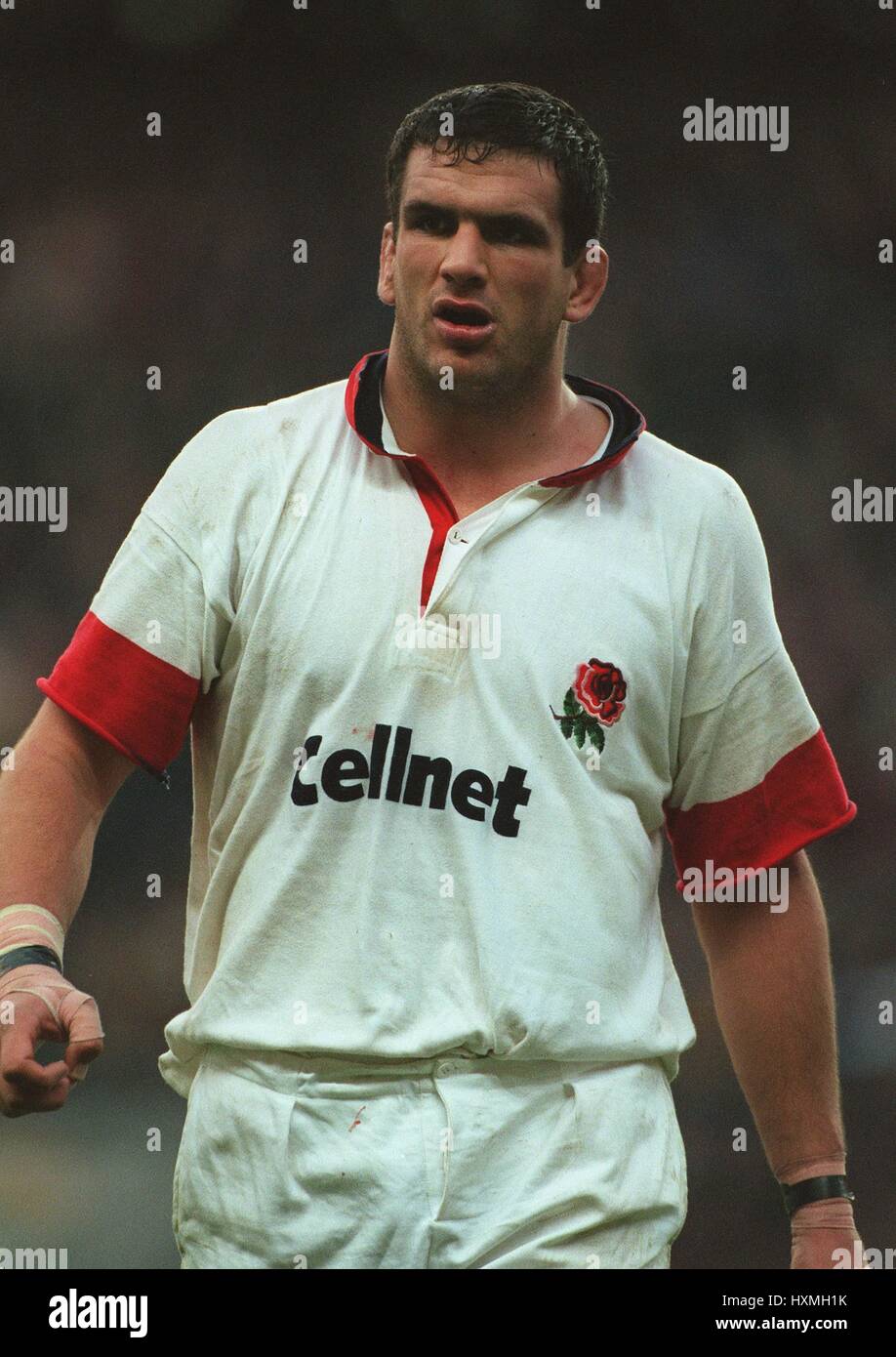 MARTIN JOHNSON ENGLAND & LEICESTER RU 25 November 1996 Stock Photo - Alamy