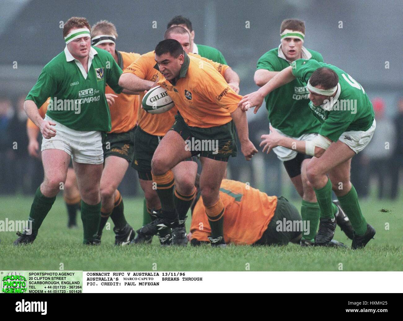 MARCO CAPUTO & IRELAND DEFENCE CONNACHT V AUSTRALIA 13 November 1996 ...